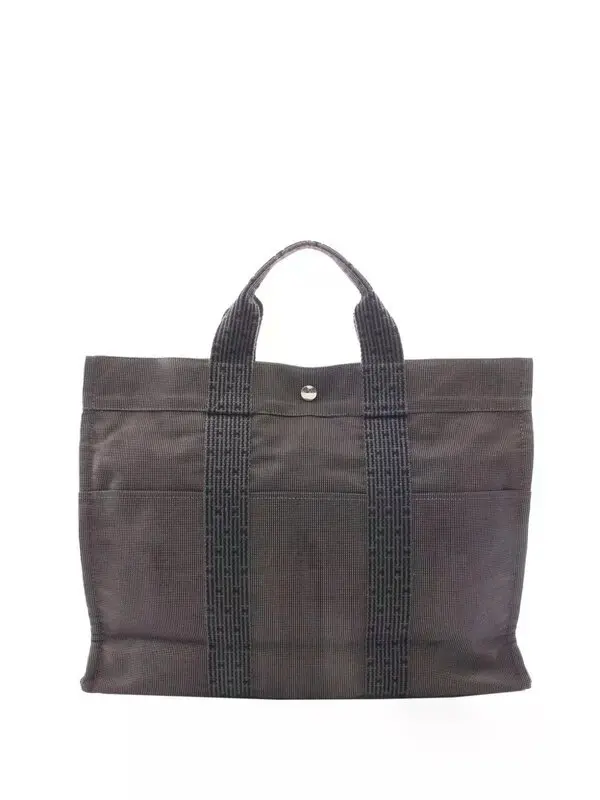 Hermès 1990-2010 Canvas Herline Mm Tote Bag - Grey