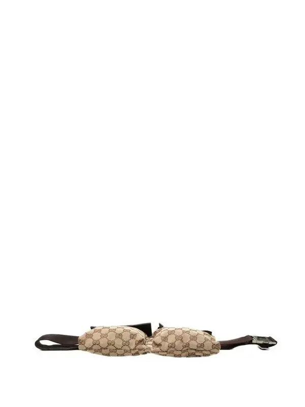 Gucci 2000-2015 Gg Canvas Double Pocket Belt Bag