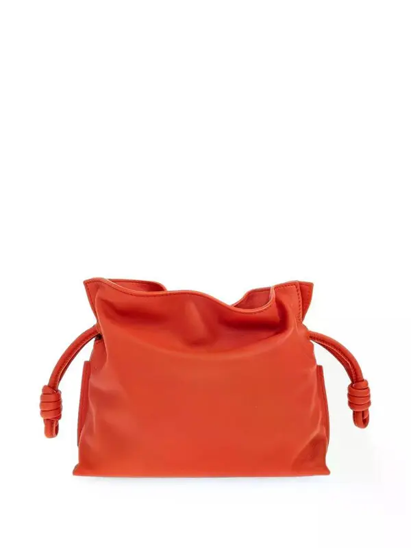 Loewe Mini Flamenco Leather Clutch Bag - Orange
