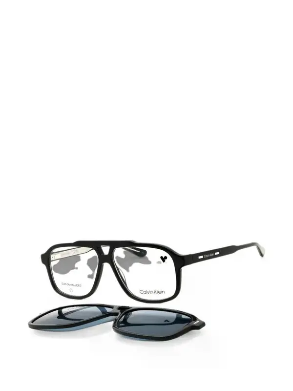 Calvin Klein Pilot-frame Clip-on Glasses