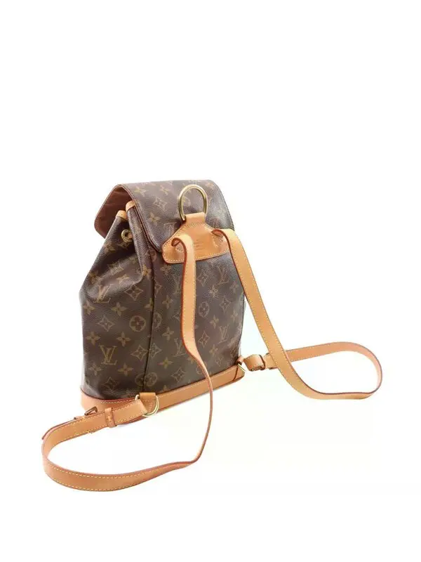 LOUIS VUITTON 2004 Monogram Montsouris Mm Backpack - Brown