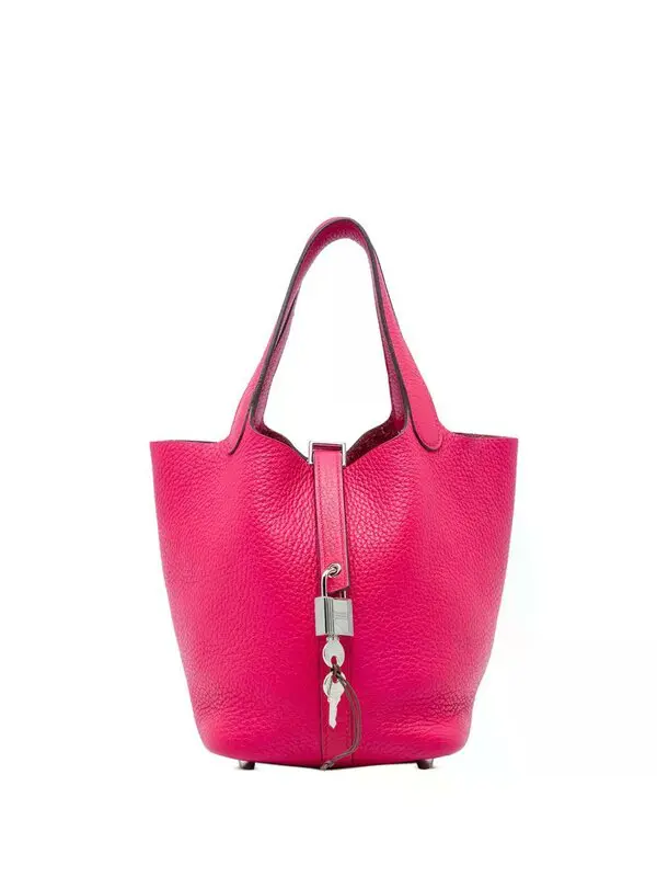 Hermès 2017 Clemence Picotin Lock 18 Handbag - Pink