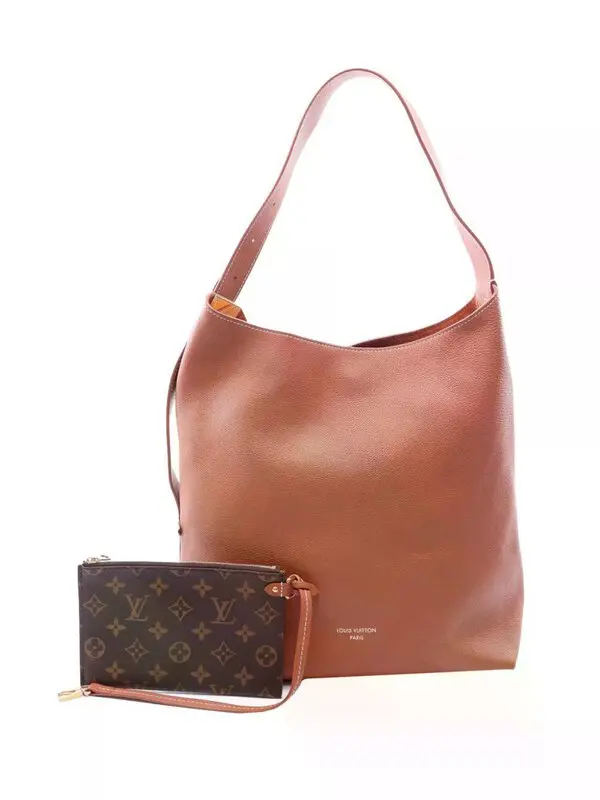 LOUIS VUITTON 2021-2026 Grained Calfskin Low Key Hobo Mm Shoulder Bag - Brown