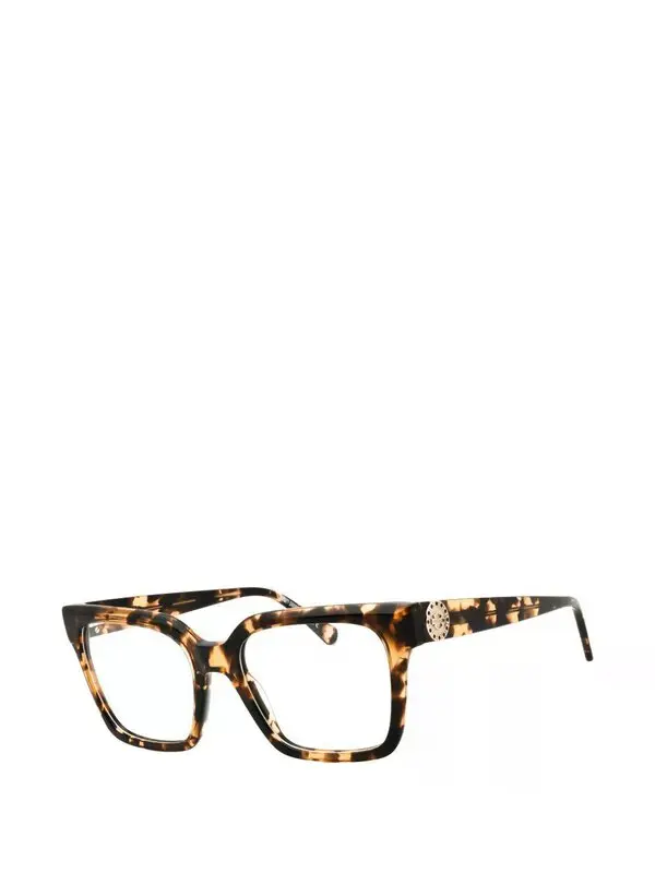 HARLEY-DAVIDSON Tortoiseshell-effect Rectangle Full Rim Eyeglasses - Brown