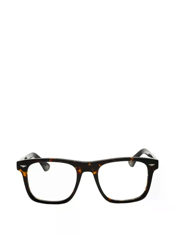 POLICE Tortoiseshell-effect Rectangle Eyeglasses - Brown