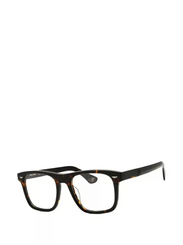 POLICE Tortoiseshell-effect Rectangle Eyeglasses
