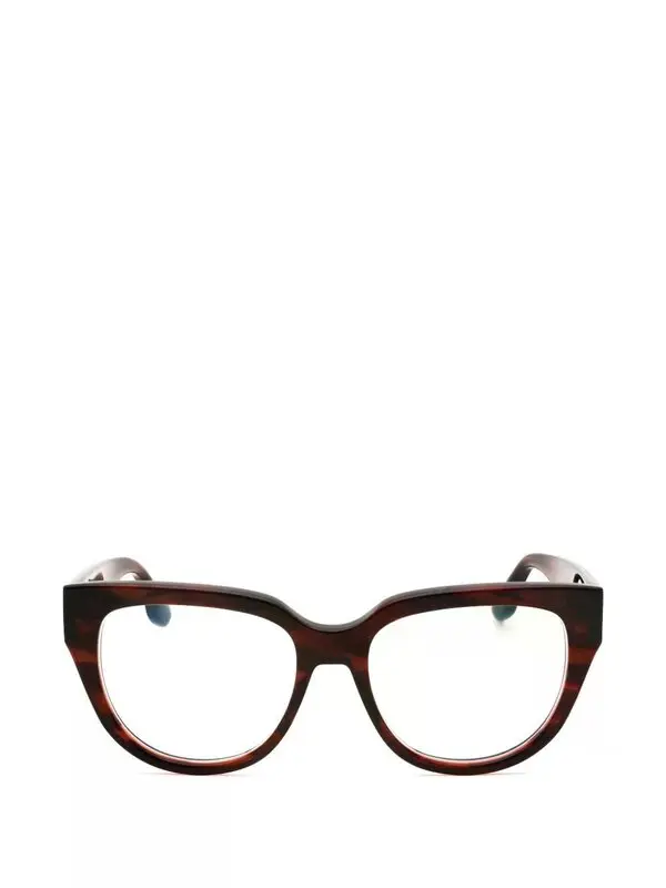 Victoria Beckham Round Frame Eyeglasses - Brown
