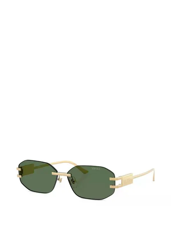 Versace Damier-plaque Sunglasses