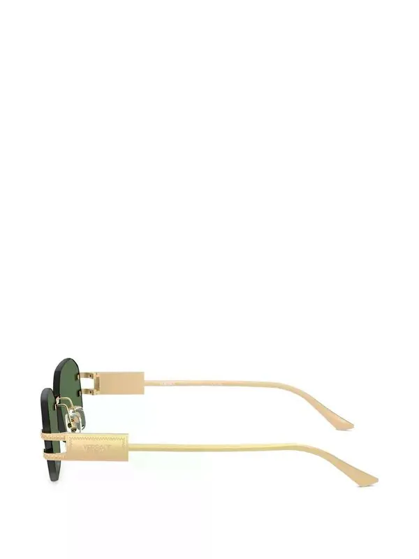 Versace Damier-plaque Sunglasses