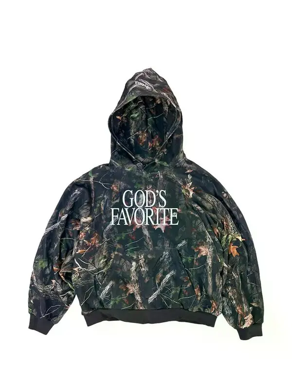 PRAYING Camouflage Hoodie - Black