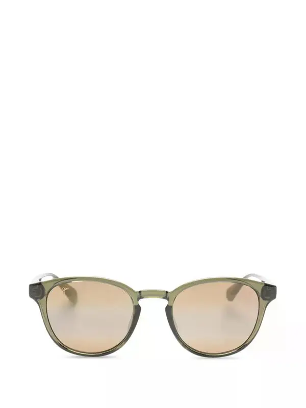Maui Jim Hiehie Round-frame Sunglasses - Green