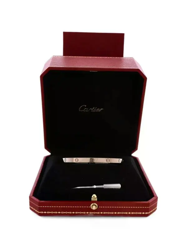 Cartier Love 18k White Gold Medium Bracelet - Silver