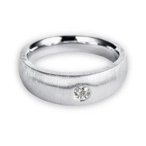 ADRIAN ASHLEY Old-cut Diamond Ring Featuring A Natural Diamond Reclaimed From Vintage Jewellery - Silver