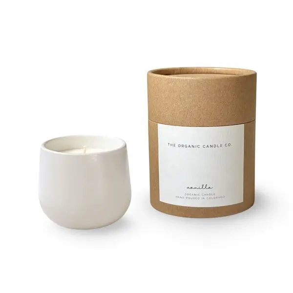 THE ORGANIC CANDLE CO. Organic Lavender + Organic Vanilla Candle Pair