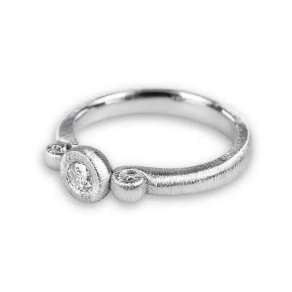 ADRIAN ASHLEY Brilliant-cut Natural Diamond Reclaimed From Vintage Jewellery - Silver