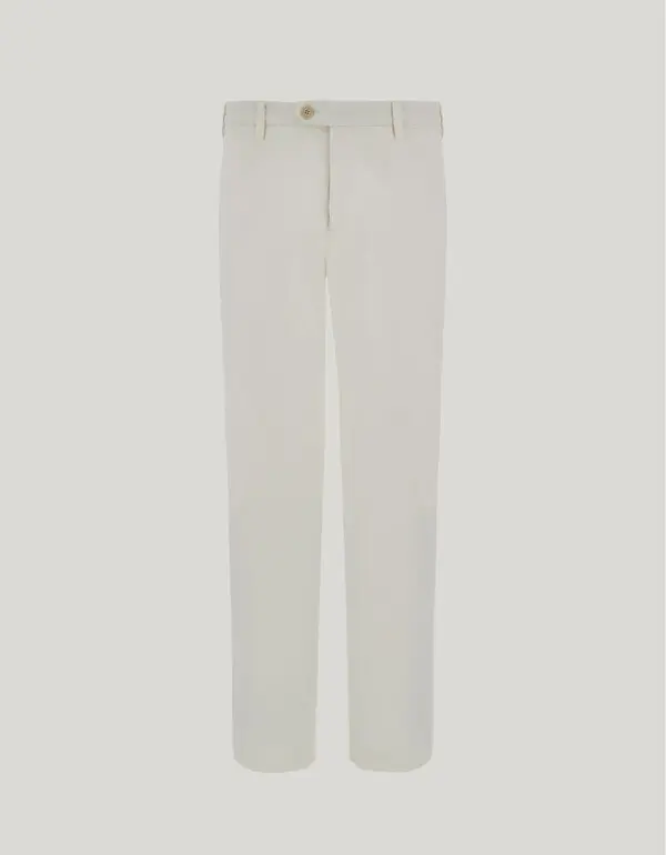 Canali Cotton And Cashmere Gabardine Regular-fit Chinos