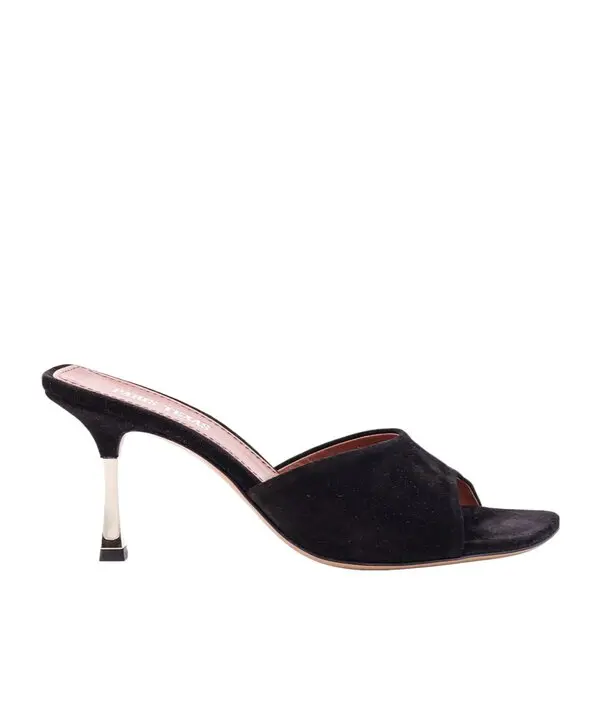 Paris Texas Lorena Open-toe Mules - Black