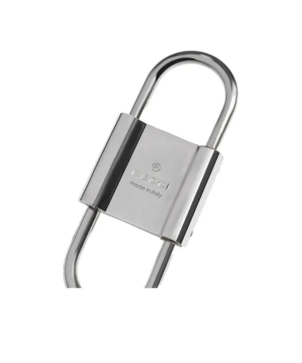 Gucci Keychain With Web Enamel