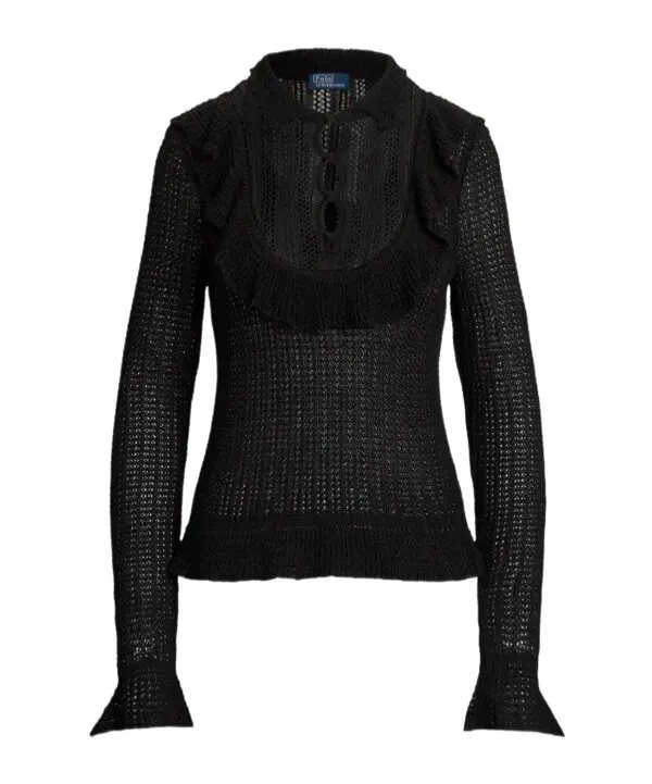 Polo Ralph Lauren Open-knit Pullover - Black