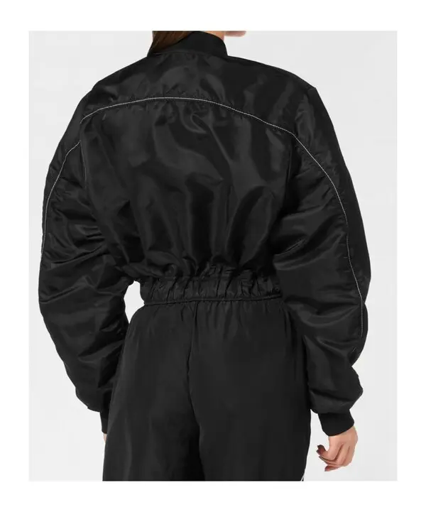PLEIN SPORT Cropped Bomber Jacket