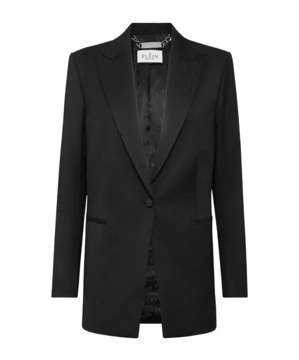 Philipp Plein Embroidered Single-breasted Blazer - Black