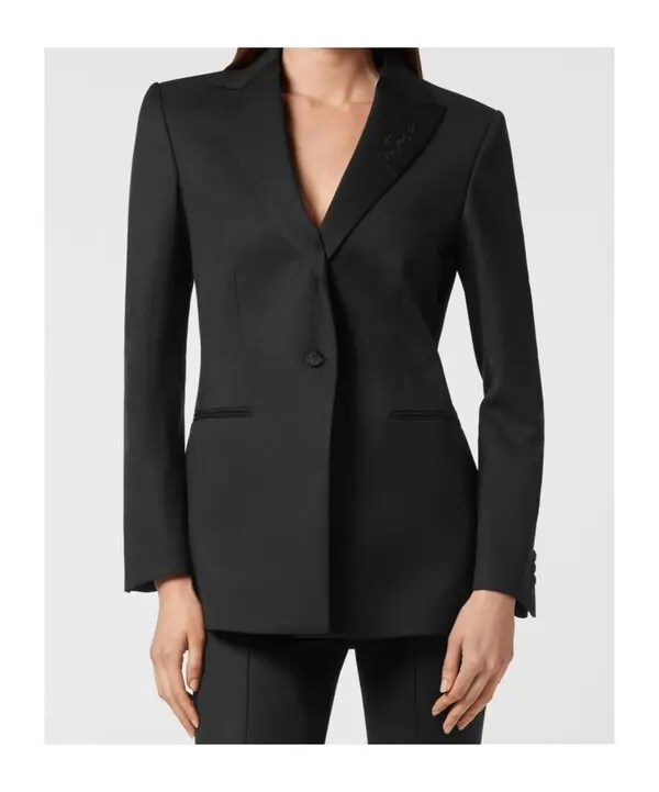 Philipp Plein Embroidered Single-breasted Blazer