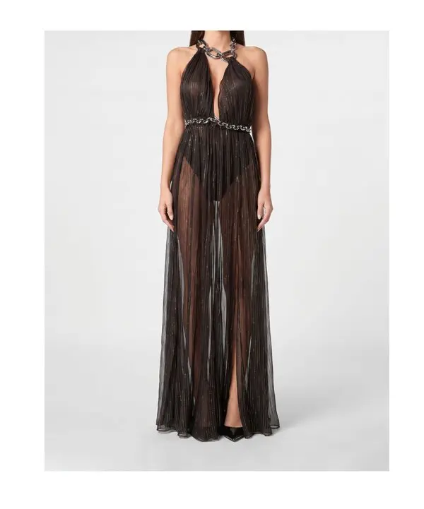 Philipp Plein Chain-detail Maxi Dress