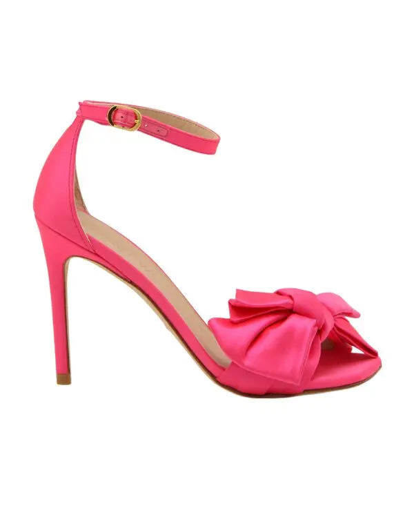 STUART WEITZMAN Bow Detailed Open Toe Sandals