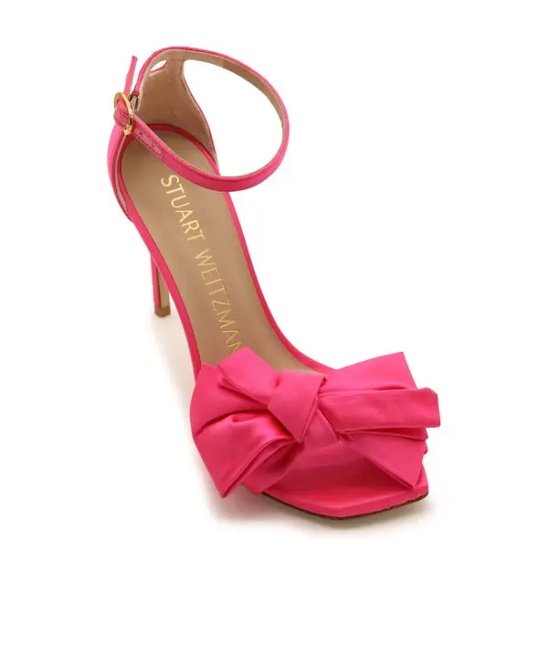 STUART WEITZMAN Bow Detailed Open Toe Sandals