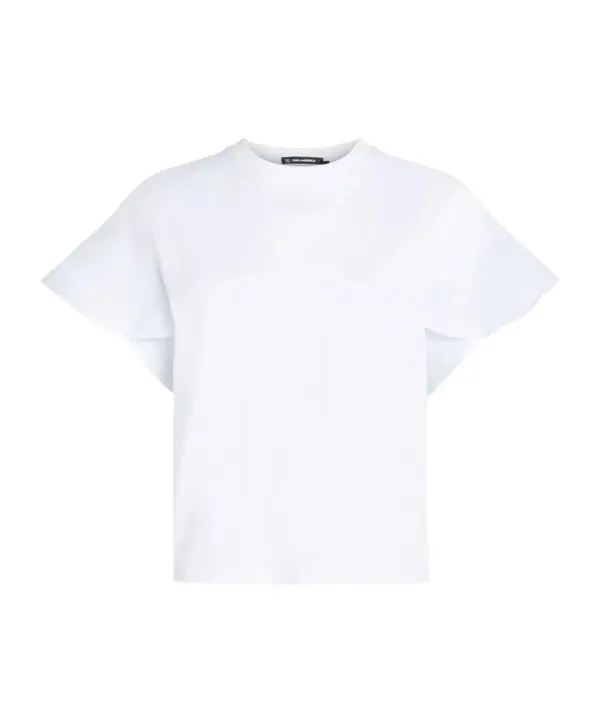 Karl Lagerfeld Ruffle Detail T-shirt