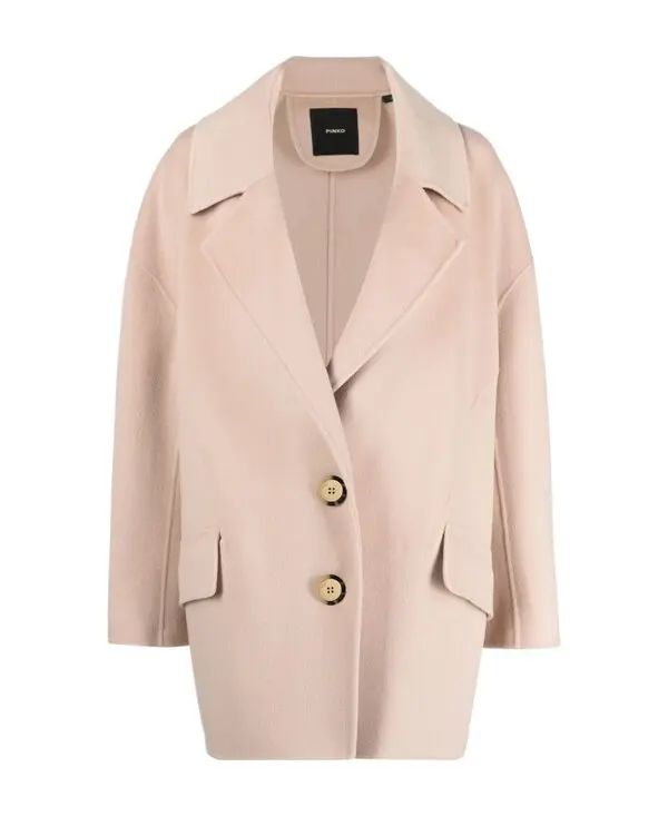 Pinko Long-sleeved Single Breasted Coat