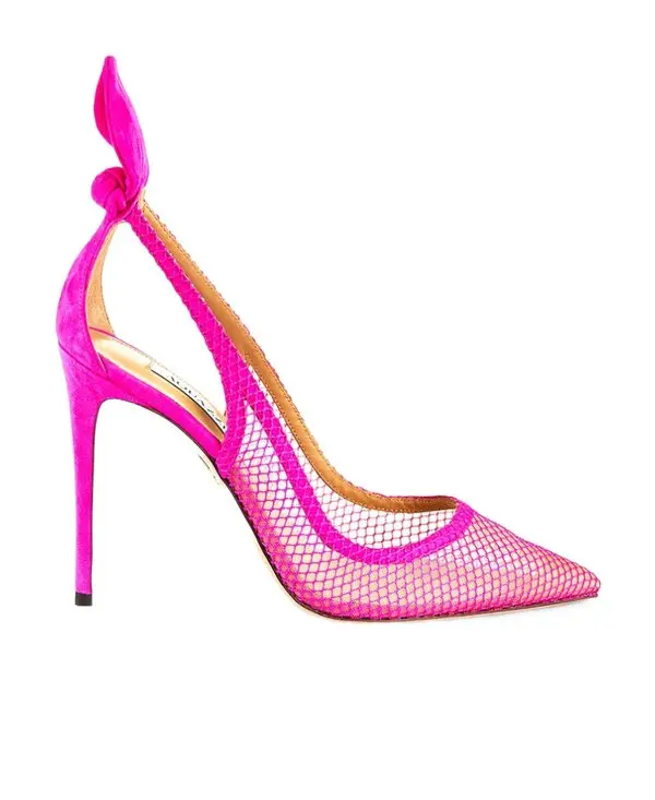 AQUAZZURA 105mm Bow-detail Pumps - Pink