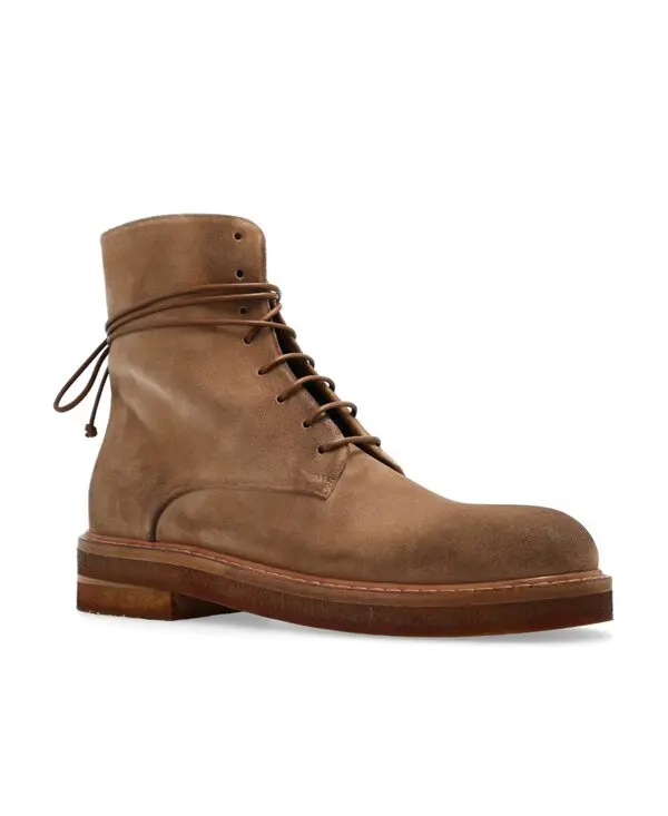 Marsèll Round-toe Lace-up Ankle Boots