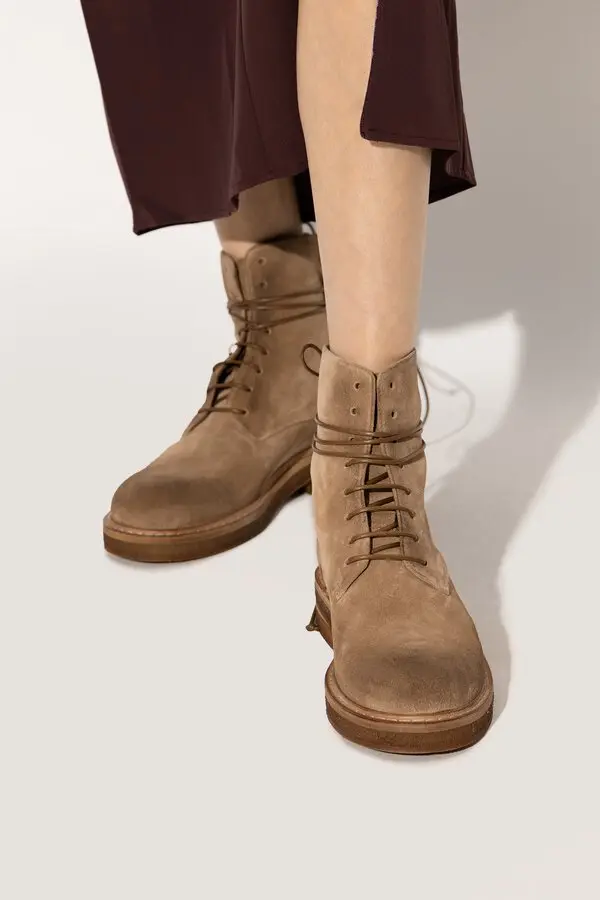 Marsèll Round-toe Lace-up Ankle Boots