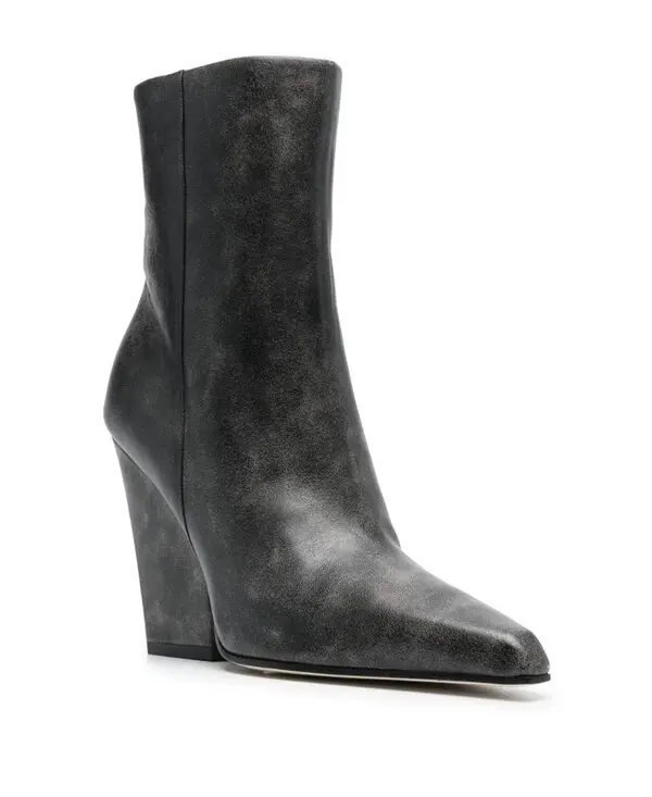 Paris Texas 90mm Pointed-toe Leather Ankle Boots