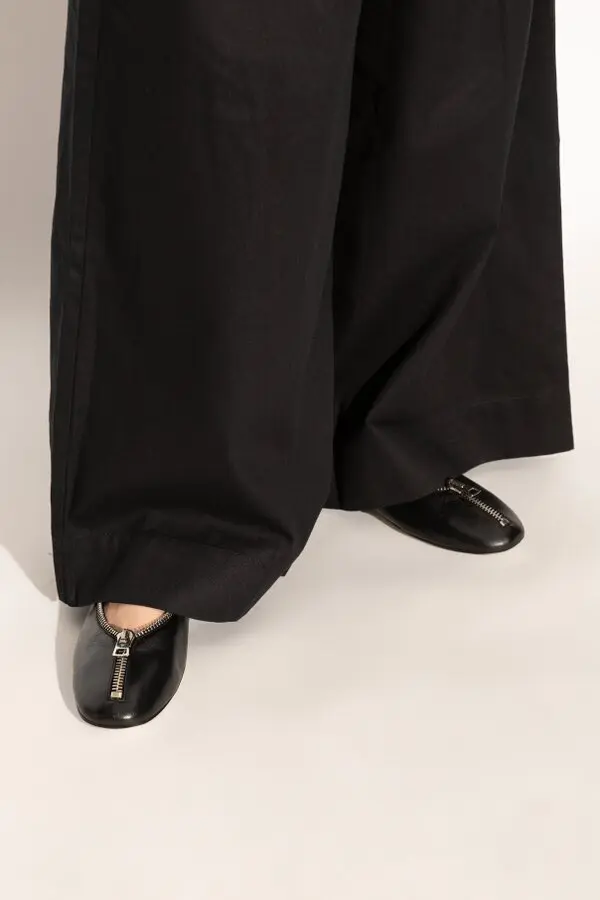 GIUSEPPE ZANOTTI Oraine Zip Detail Flat Shoes