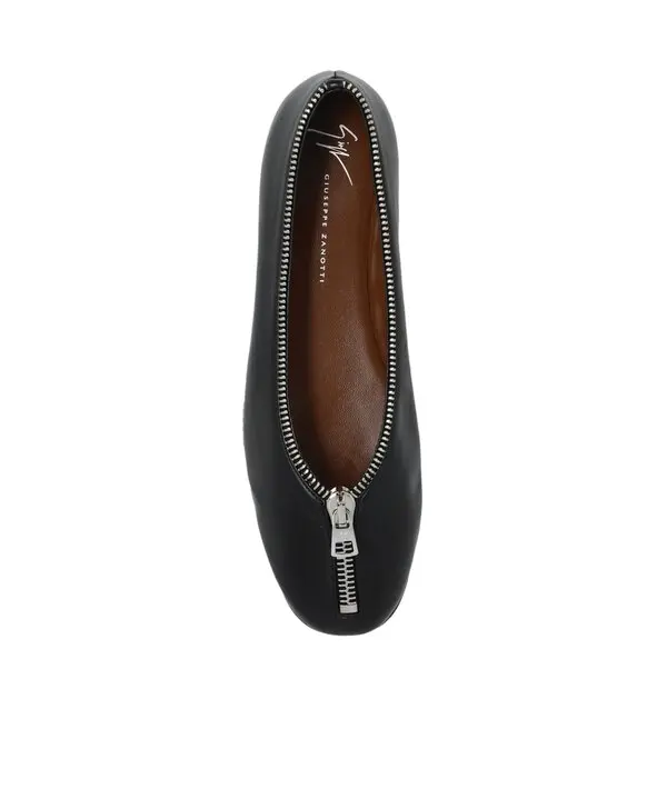 GIUSEPPE ZANOTTI Oraine Zip Detail Flat Shoes