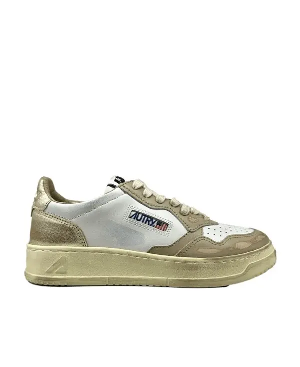 AUTRY Medalist Super Vintage Low-top Sneakers - Nude