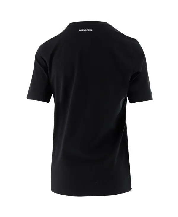 Dsquared2 Easy Dean" Slogan Print T-shirt - Black