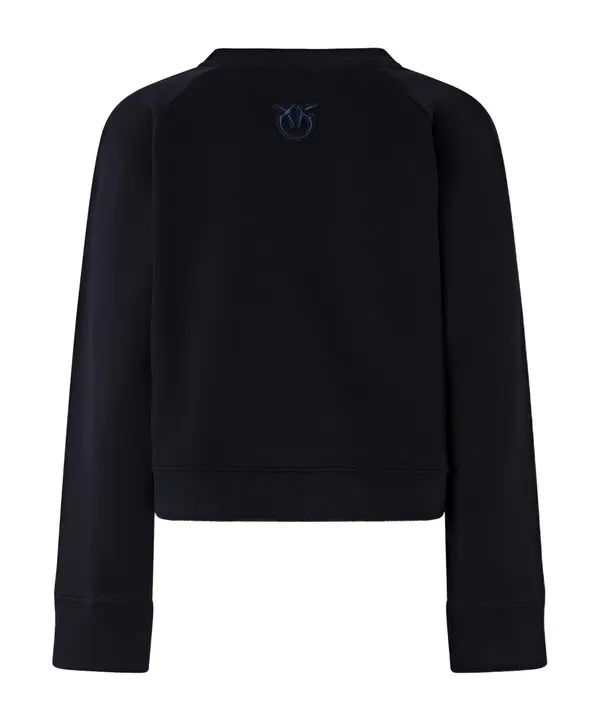 Pinko Buttoned Crewneck Sweatshirt