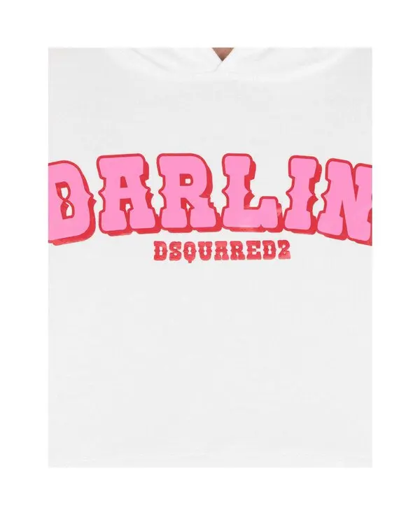 Dsquared2 Logo Printed Drawstring Hoodie