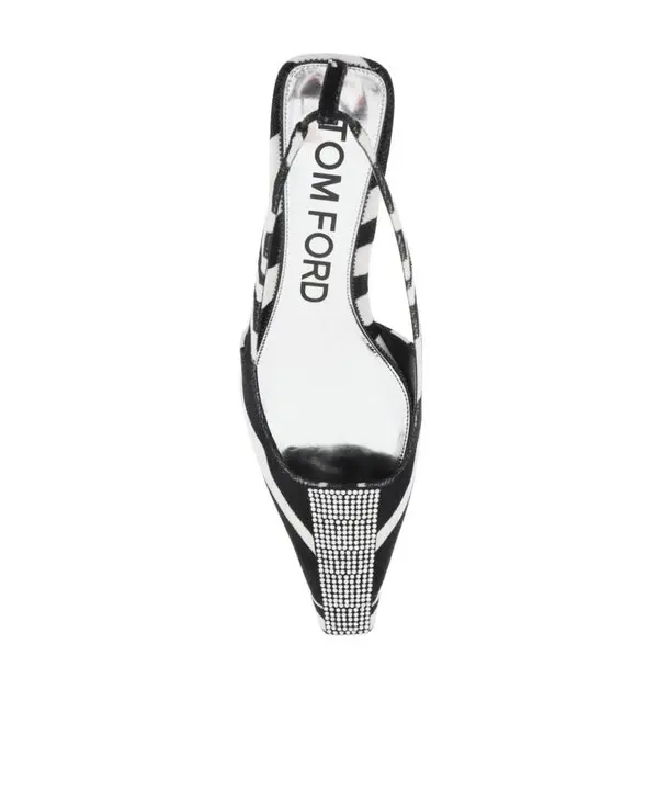 TOM FORD Zebra-print Slingback Pumps