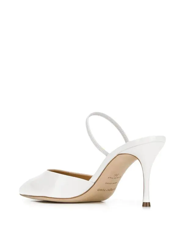 SERGIO ROSSI Godiva Leather Heel Pumps