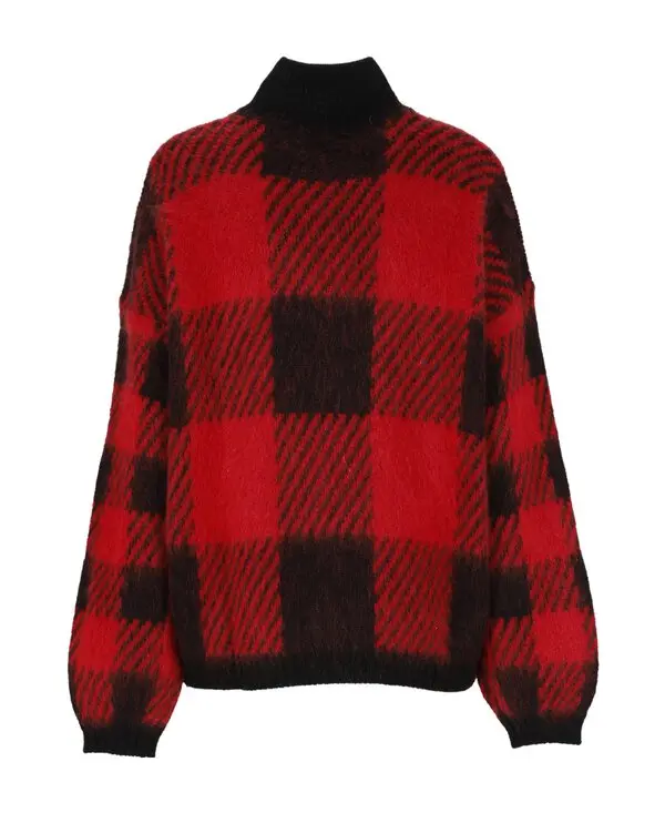 Woolrich Checked-intarsia Knitted Jumper