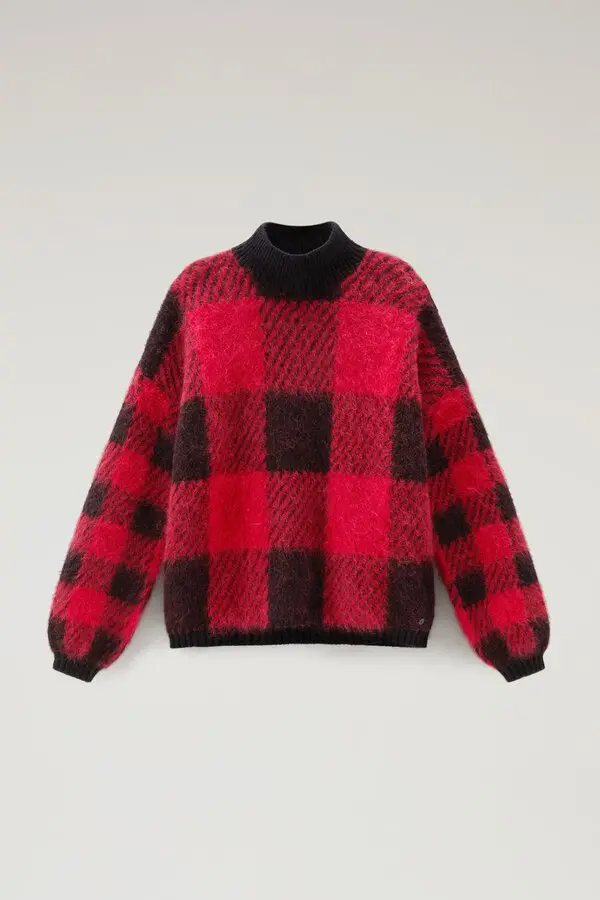 Woolrich Checked-intarsia Knitted Jumper