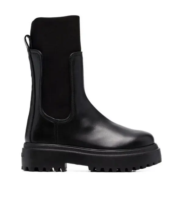 LE SILLA Ranger Leather Ankle Boots - Black
