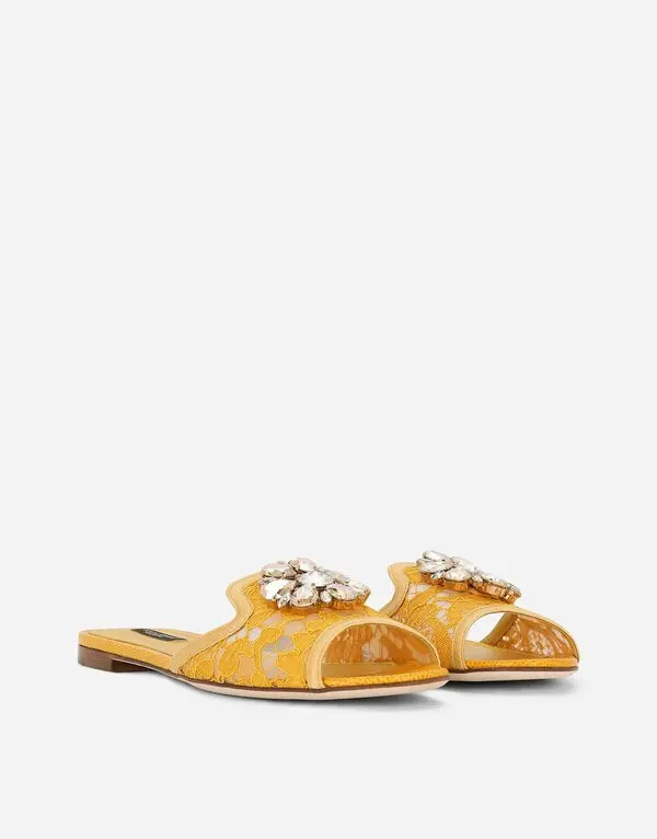 Dolce & Gabbana Bianca Flat Sandals