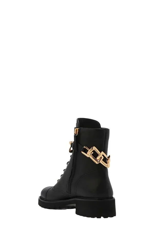 GIUSEPPE ZANOTTI Chain-link Zipped Boots