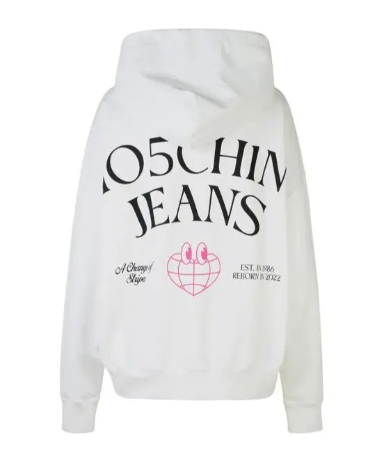 Moschino Logo Printed Drawstring Hoodie