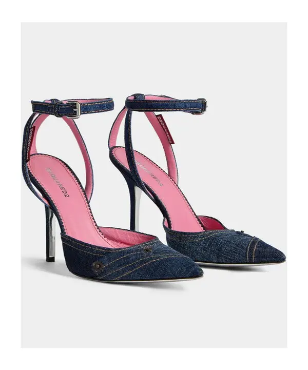 Dsquared2 Pointed-toe Denim Pumps